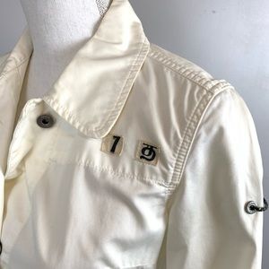 Diesel | Jackets & Coats | Diesel White Cotton Jacket | Poshmark
